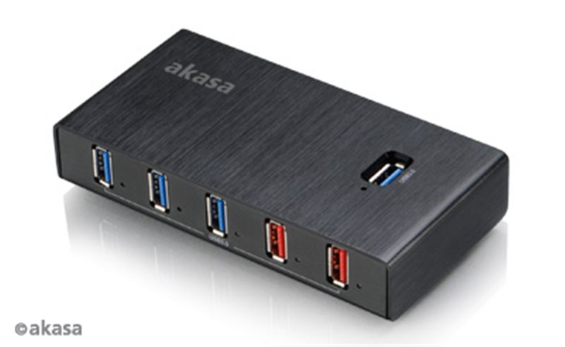 NEXTCOMP - AKASA USB hub 3.0 7x 2xfast Elite 7EX