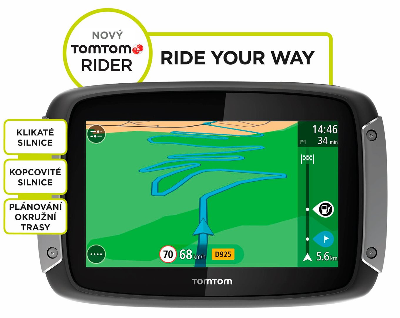 TomTom Rider 400 EU Premium Pack pro motocykly LIFETIME mapy ...
