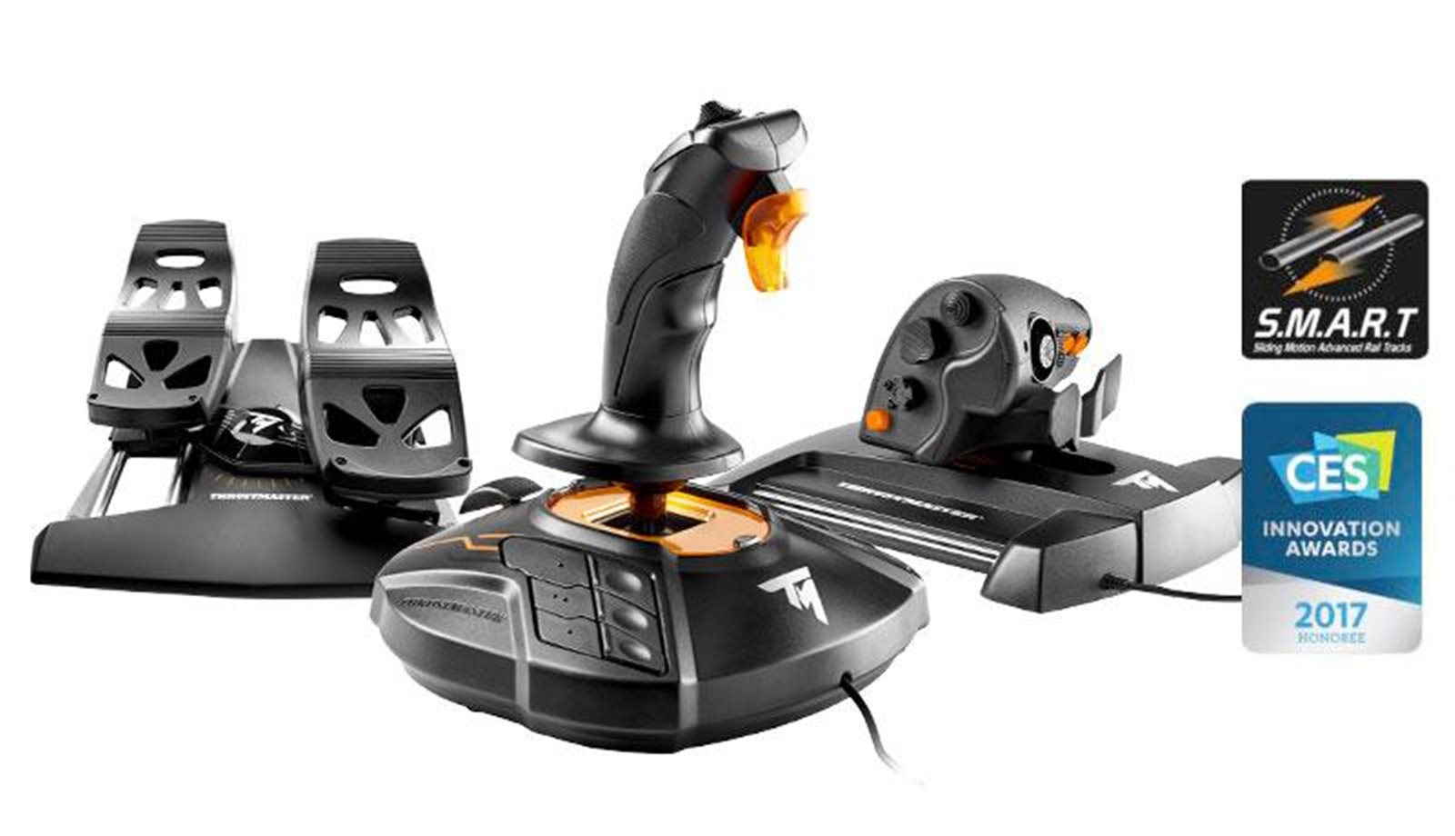 Thrustmaster Joystick T16000M FLIGHT PACK + plynový pedál + pedálová ...