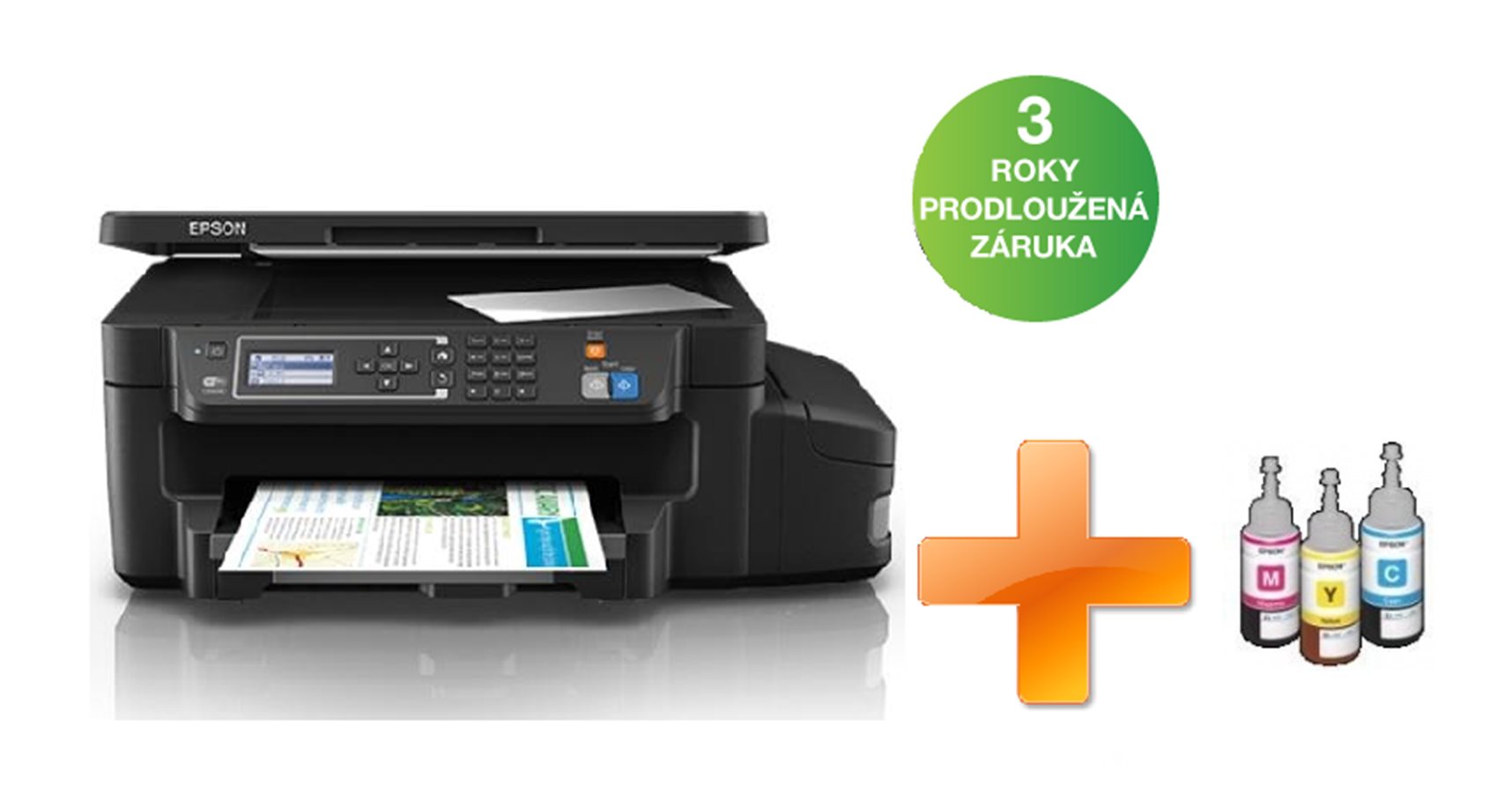 ATC Market - EPSON L605, A4, 4800x1200 dpi, 33/20 ppm, Wifi,USB + 3 ...